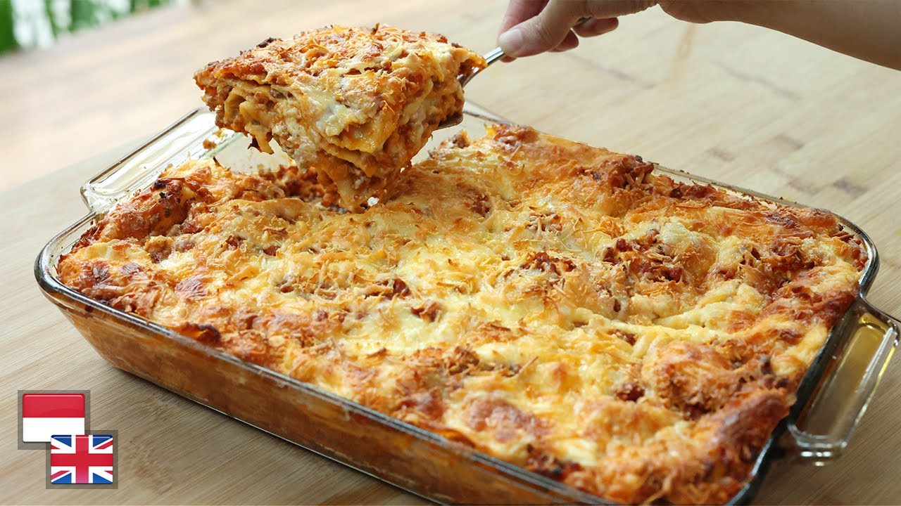 Resep CLASSIC LASAGNA: Mudah & Pakai Bahan Di Rumah! - YouTube