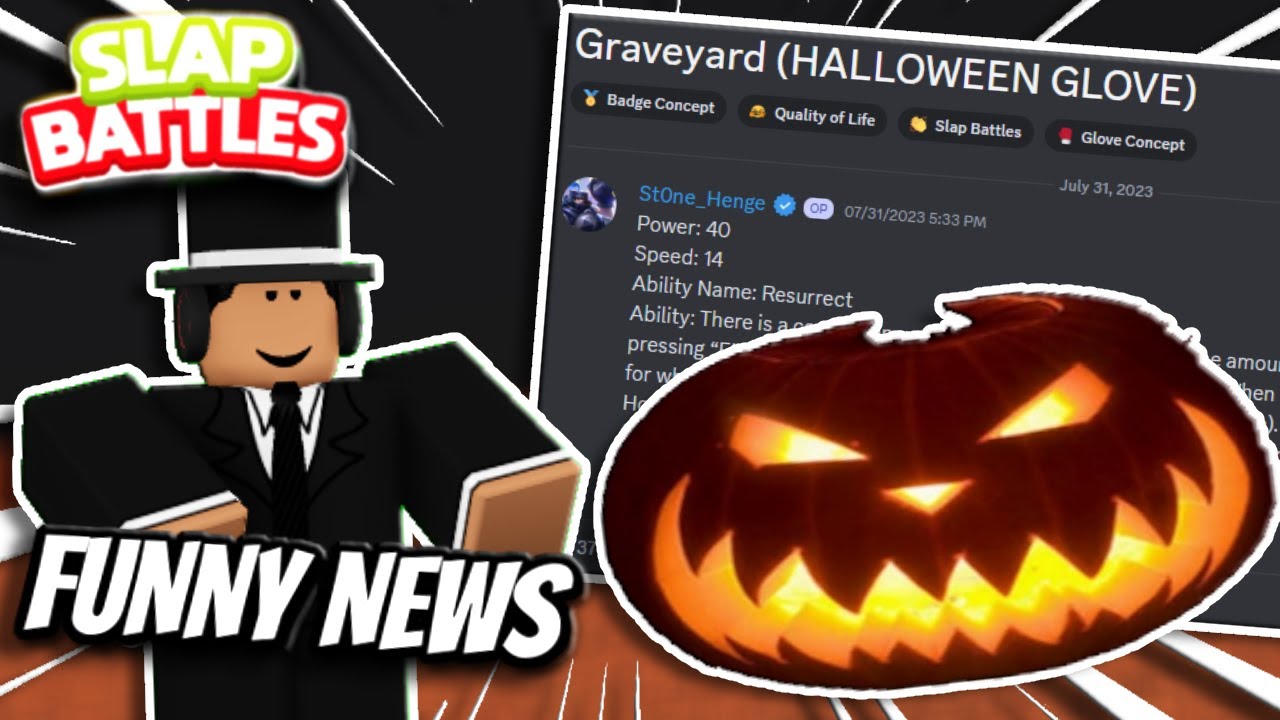 SLAP BATTLES HALLOWEEN UPDATE 2023 LEAKS - YouTube