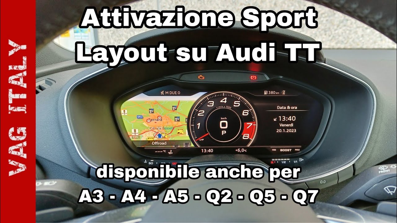 Attivazione Sport Layout su Audi TT disponibile anche per A3 - A4 - A5 ...