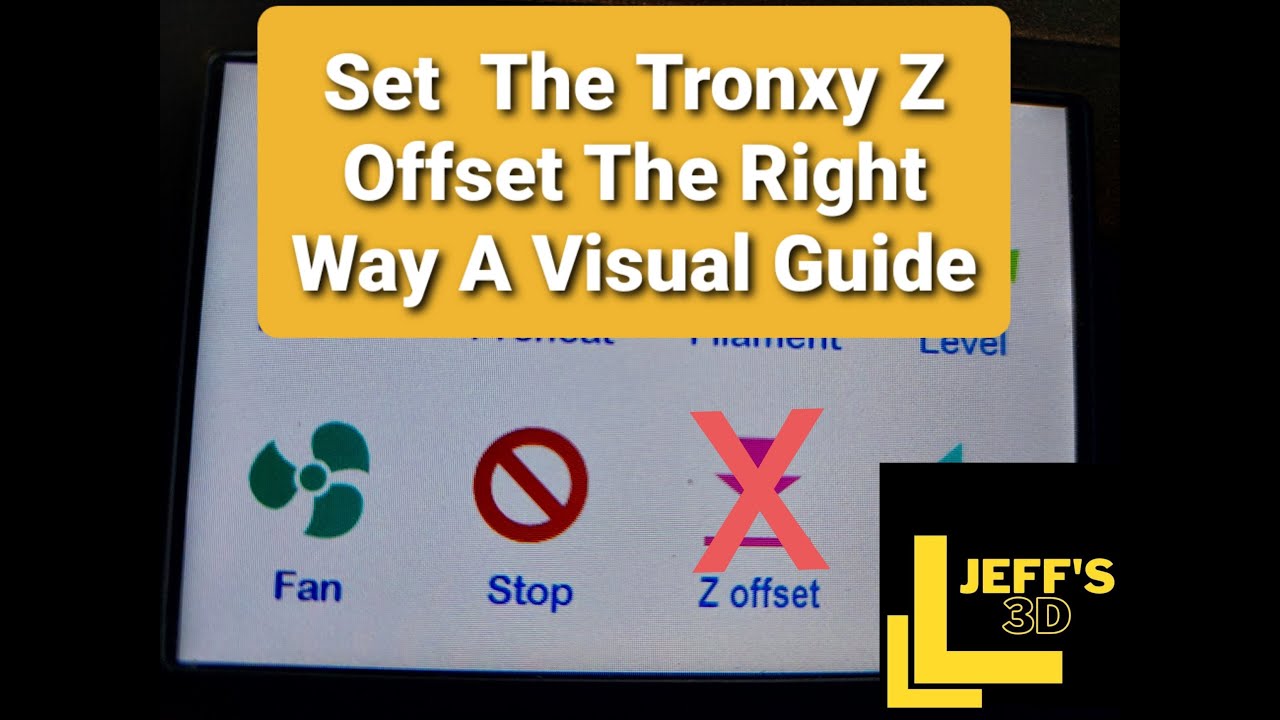 Set the Tronxy Z Offset The Right Way A Visual Guide - YouTube