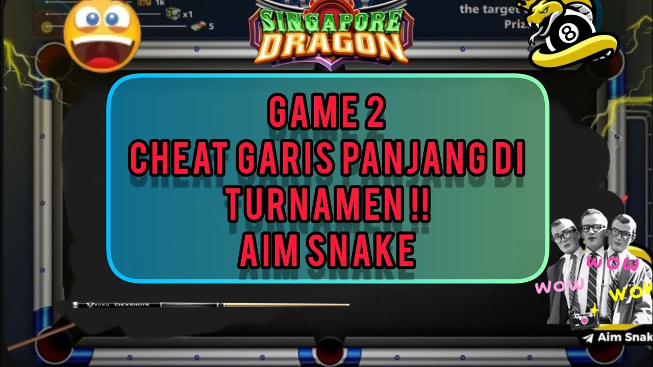 🔴8 BALL POOL || AIM SNAKE 8 BALL POOL || PLAY IN SINGAPORE DRAGON ...