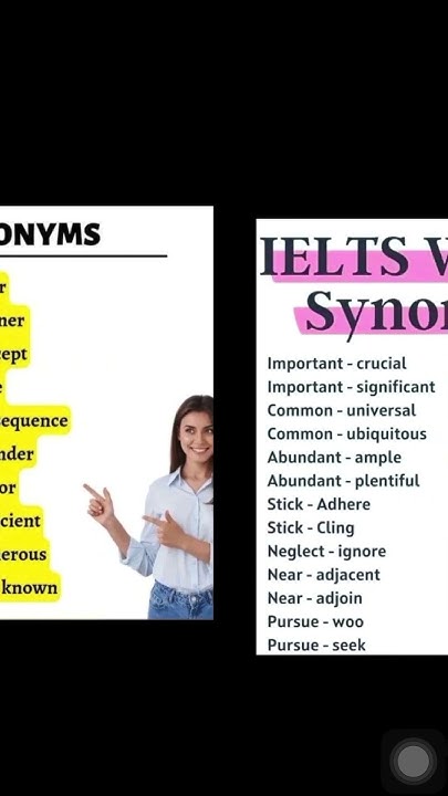 IELTS | SYNONYMS | most commonly used Ielts words | Ielts practice - YouTube