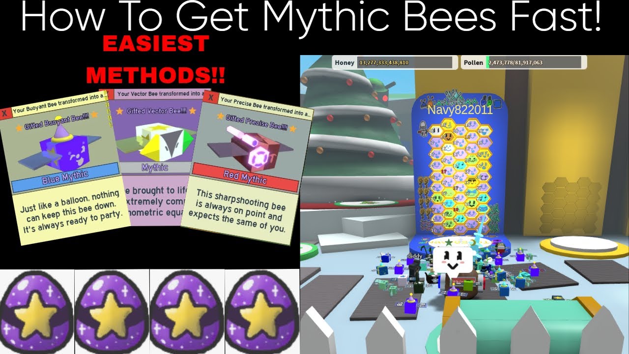 How to get Mythic Bees - FASTEST WAYS - In Bee Swarm Simulator. - YouTube