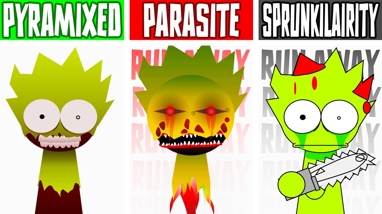 Sprunki Pyramixed VS Parasite VS Sprunkilairity | Incredibox Sprunki ...