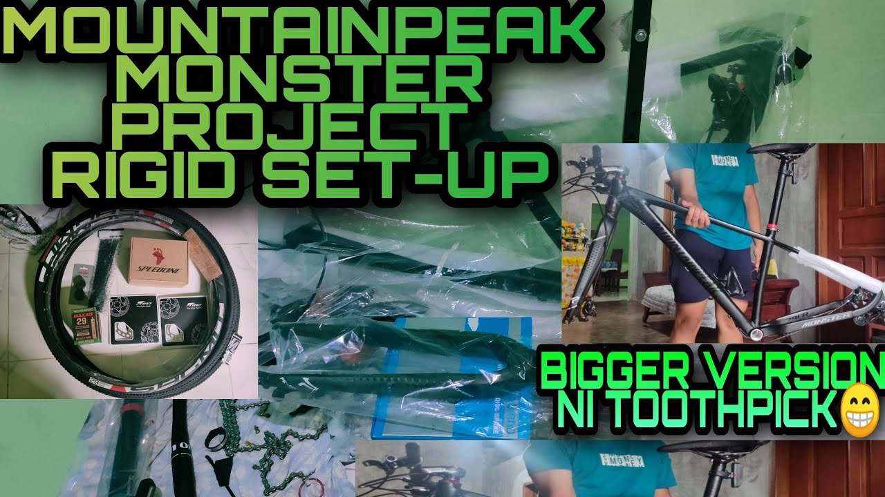 MOUNTAINPEAK MONSTER PROJECT BIKE BUILD| RIGID FORK SET-UP| BIKE BUILD ...