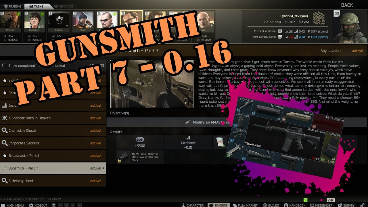 Gunsmith Part 7 - Patch 0.16 Guide | Escape from Tarkov - YouTube