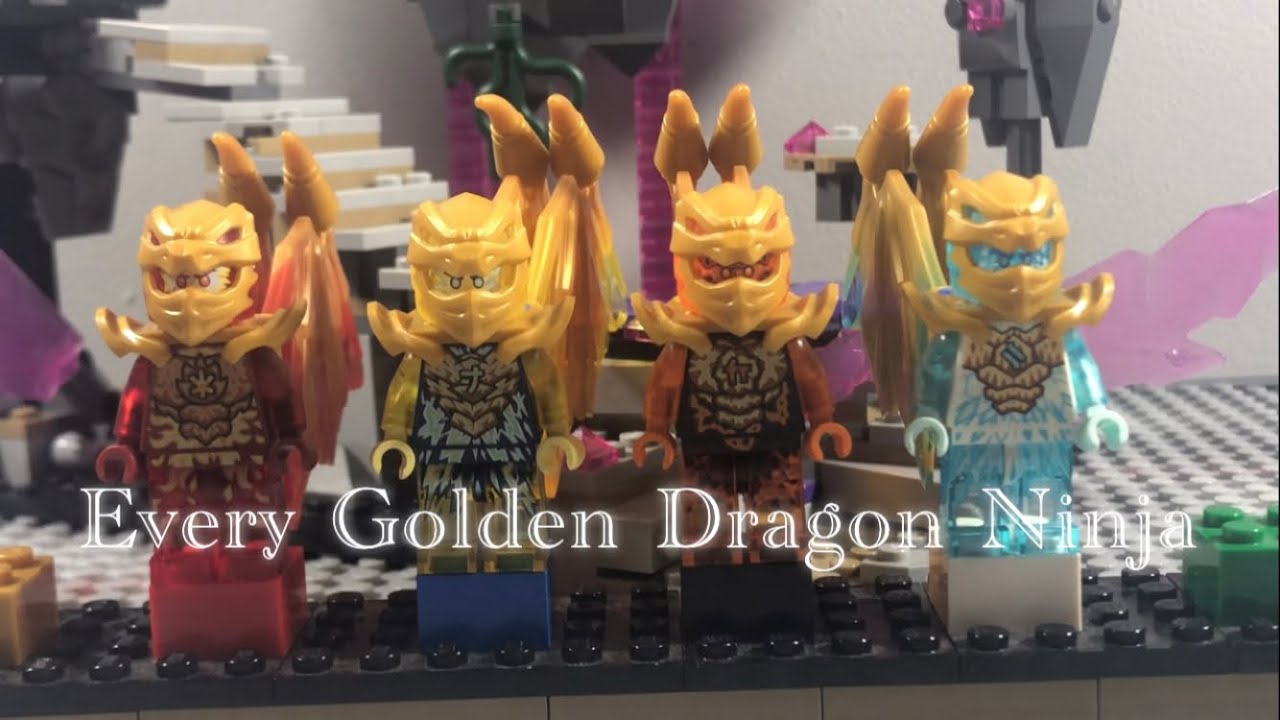 Every Lego Ninjago Golden Dragon Ninja Suit - YouTube