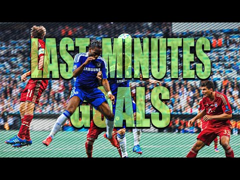 Dramatic Last Minute Goals Insane Moments in Football - YouTube