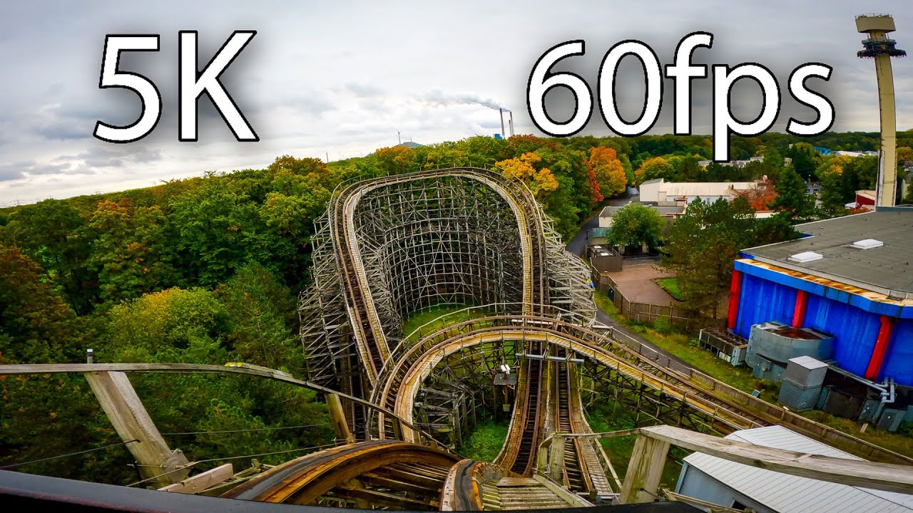 Bandit front seat on-ride 5K POV @60fps Movie Park Germany - YouTube