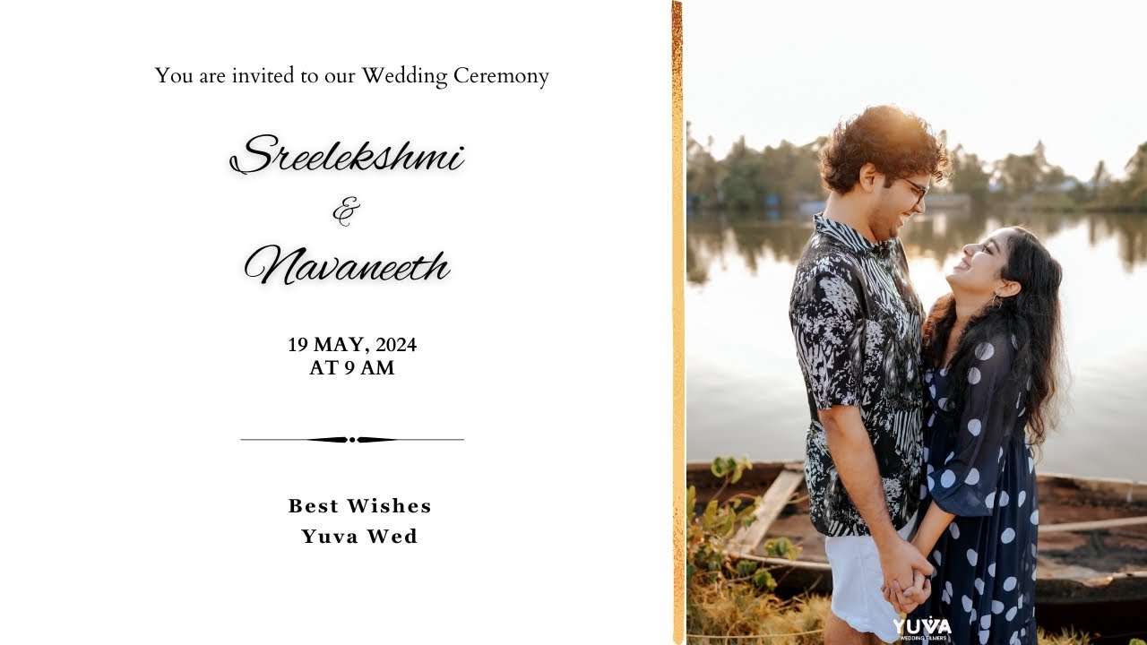 Wedding Ceremony | Sreelakhmi & Navaneeth | 9.00 AM | Sunday | 19.05. ...