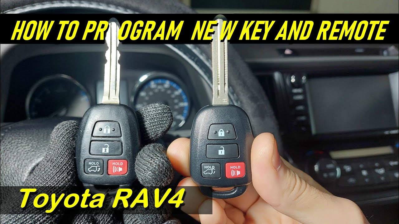 How to make a new key for a TOYOTA RAV4 (Program Key and Remote) - YouTube