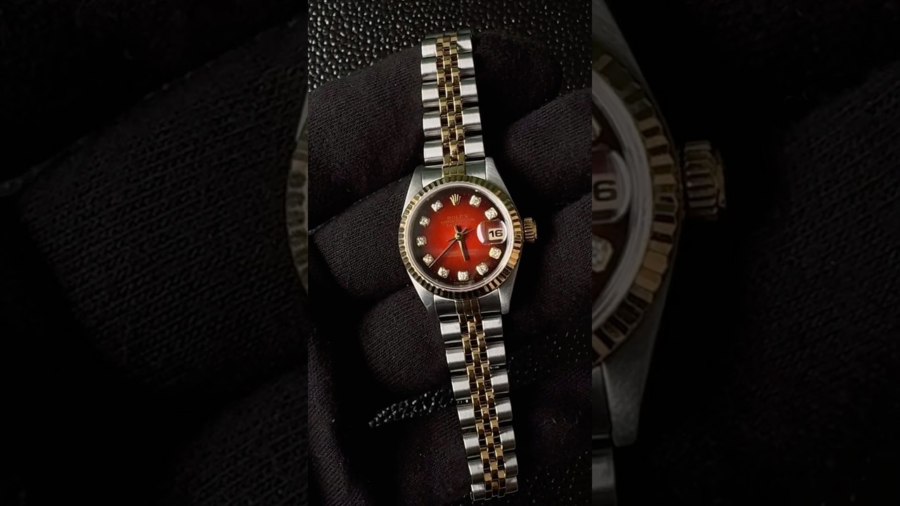 Rolex Maroon Dial Two Tone #watch #rolex #fashion #luxurywatches - YouTube