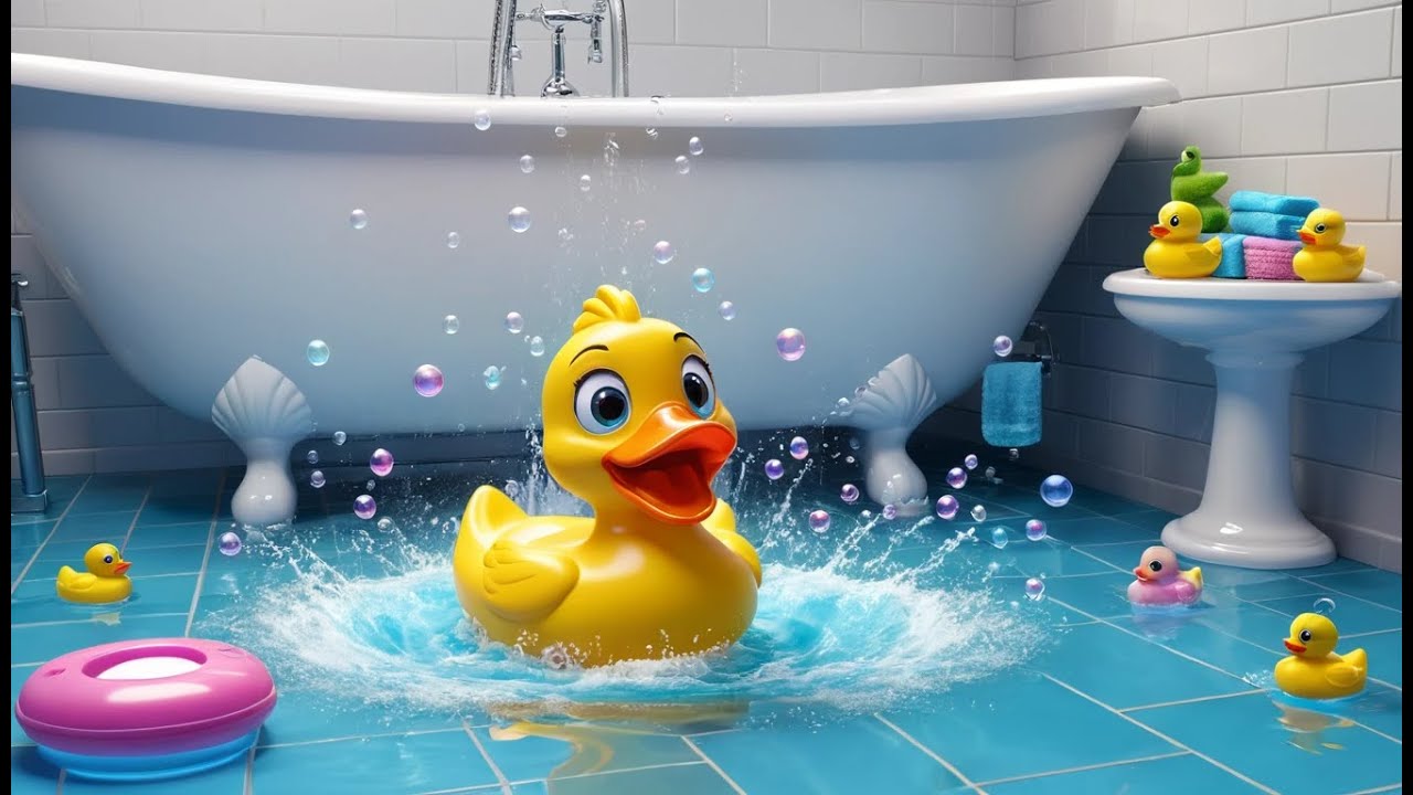 Stop Bouncing in the Bathtub – Water Everywhere! + More | Silly Bath ...