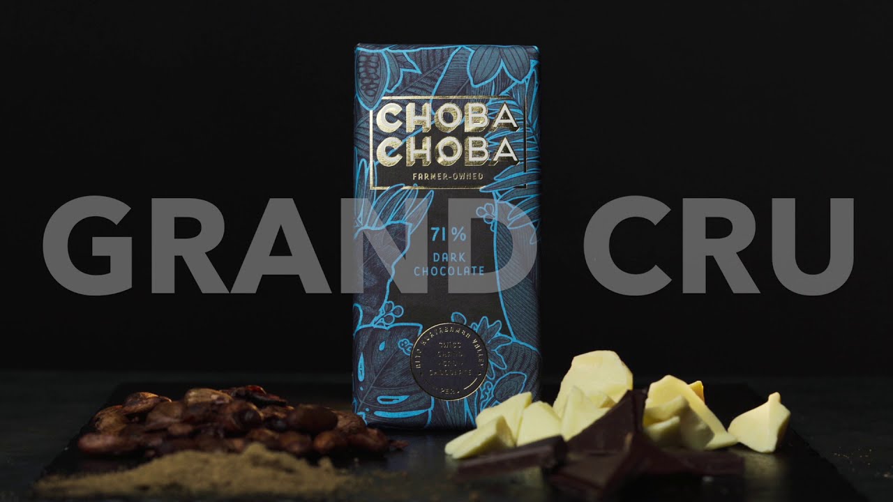 Choba Choba Pure Grand Cru Dark Swiss Chocolates - Cacao Farmer Owned ...