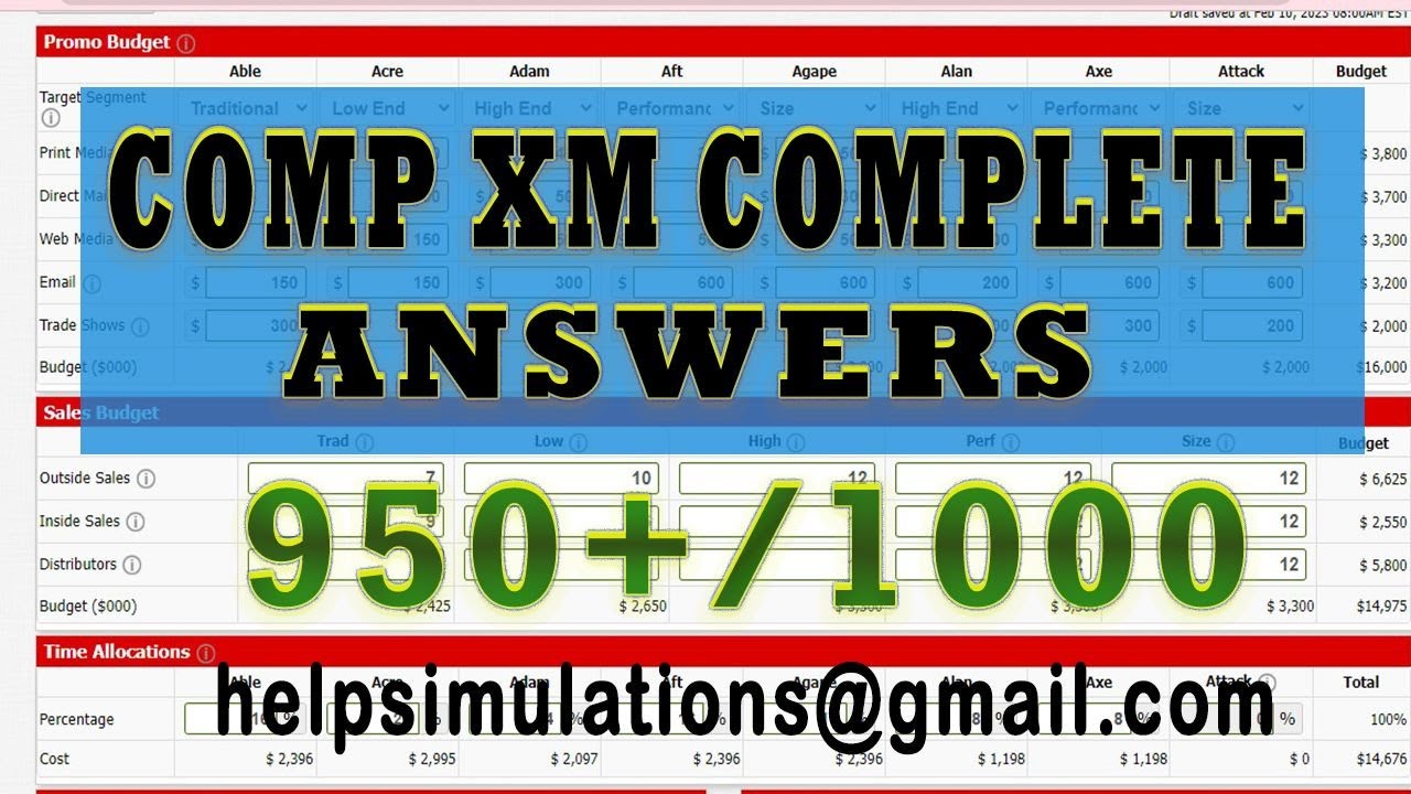 BEST COMP XM GUIDE 2023, ROUND 1 TO 4 (TOP 99 % GLOBALLY) - YouTube