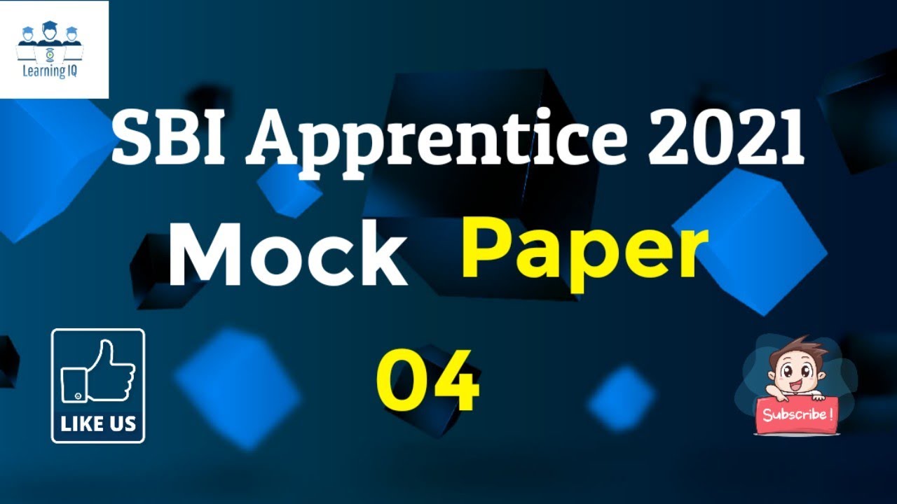 SBI Apprentice Mock Paper 4 - YouTube