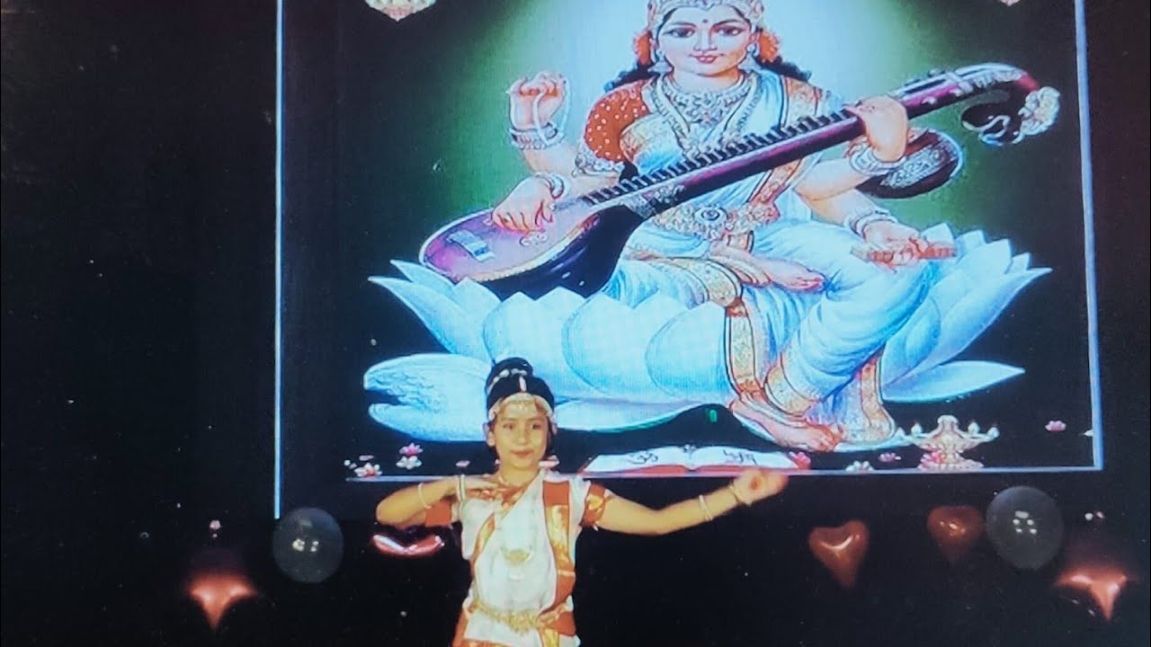 SARASWATI VANDANA | DANCE | HEY SHARDE MAA SONG | SAANVI JAISWAL ...