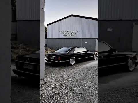 El için düşman olduk | Mercedes W126 Coupe #Mercedes #Arabesk #Shorts #CarVideo #Sözler