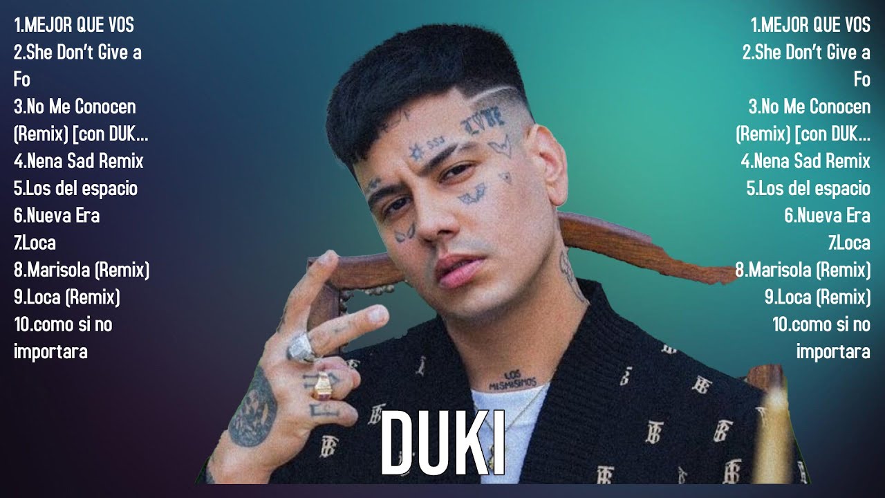 Los mayores éxitos de 2025 de Duki Canciones para cada corazón y alma ...