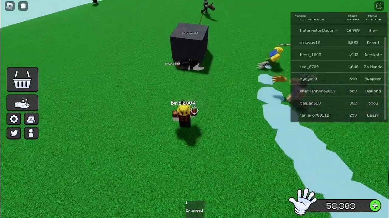 guy using exploits to fire rockets with default glove in slap battles - YouTube