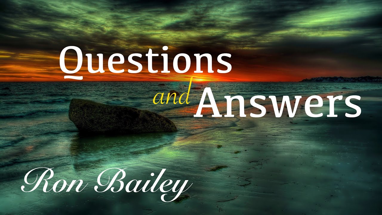 Questions and Answers with Ron Bailey - YouTube