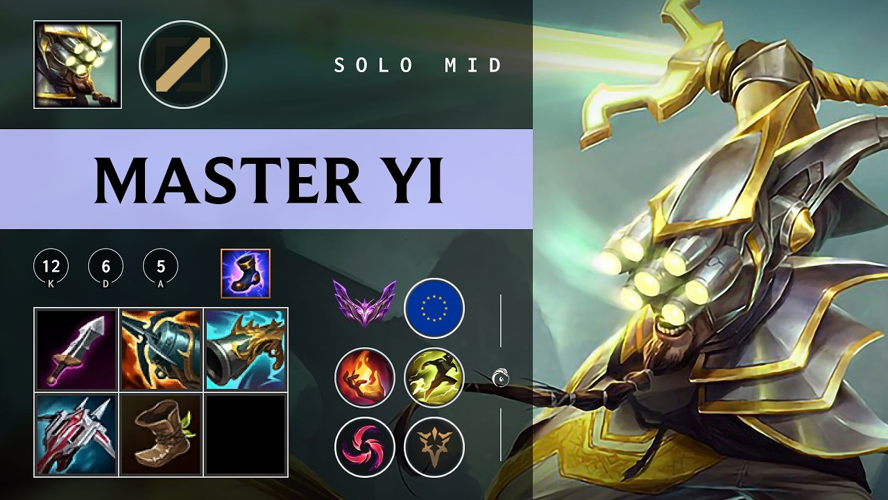 Master Yi Mid vs Alistar - EUW Master Patch 26.04 - YouTube