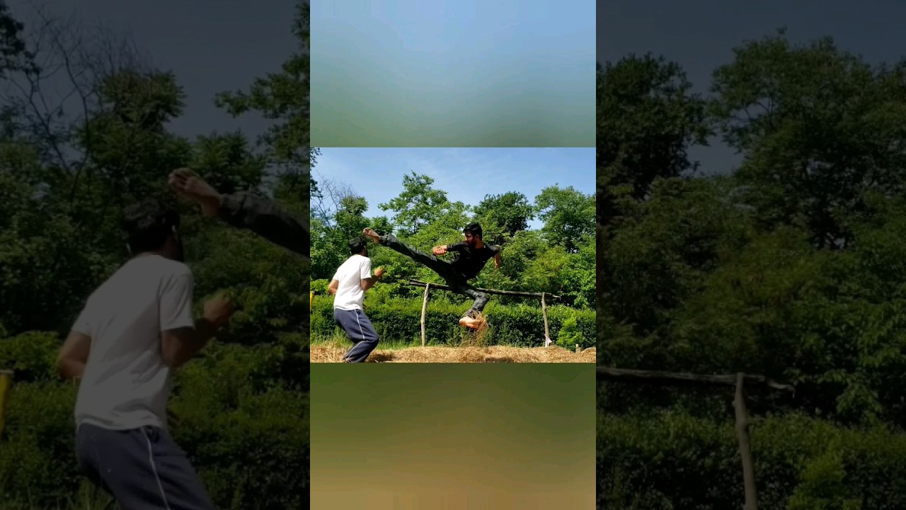 flying back kick #martialarts #kungfu - YouTube