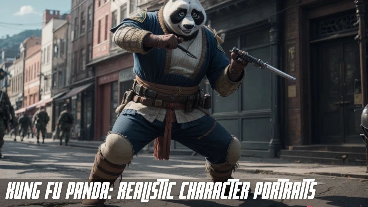 Kung Fu Panda: Realistic Character Portraits | ai artwork - YouTube