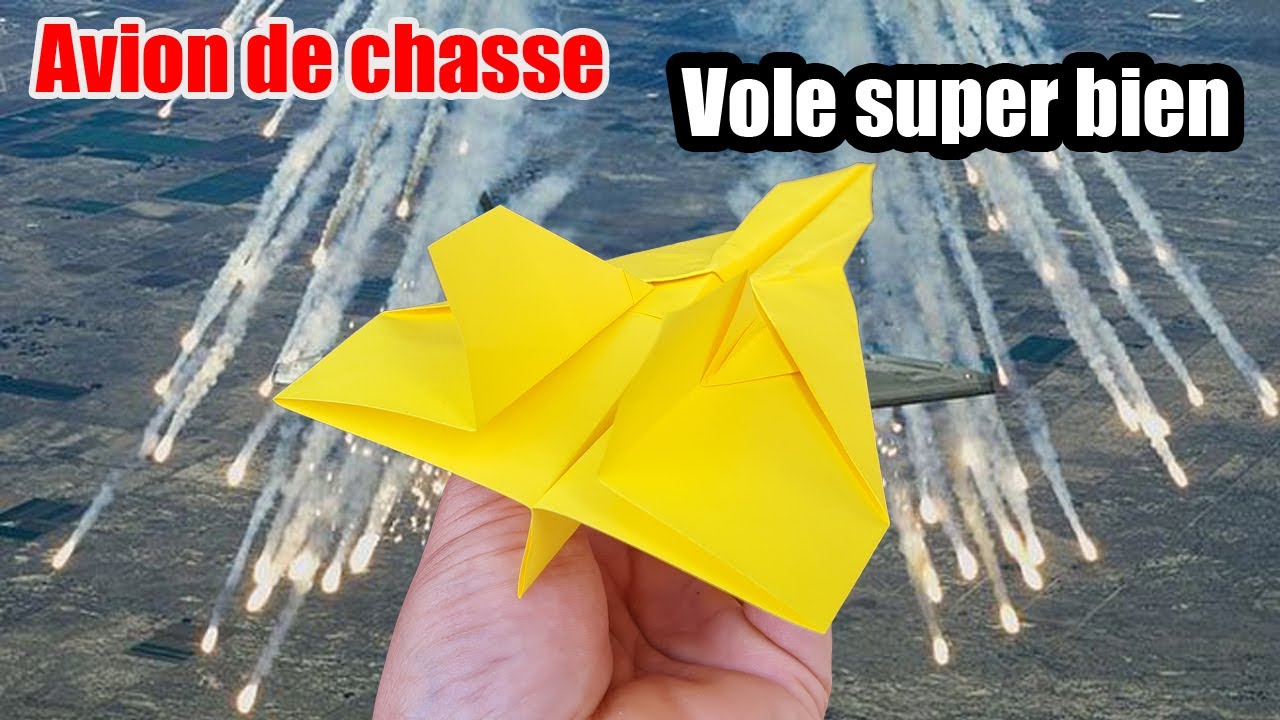 Comment faire un avion de chasse en papier qui vole longtemps et loin ...