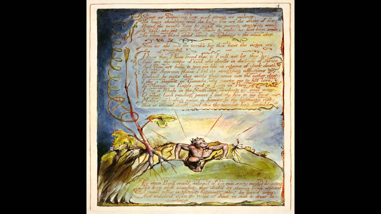 William Blake - America a Prophesy, The Preludium - YouTube