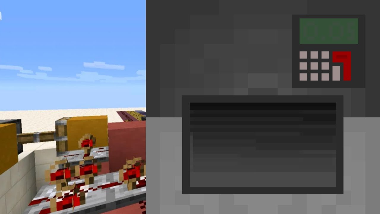 Minecraft Prototyping: Redstone Counter [Compact] [Individuell] - YouTube