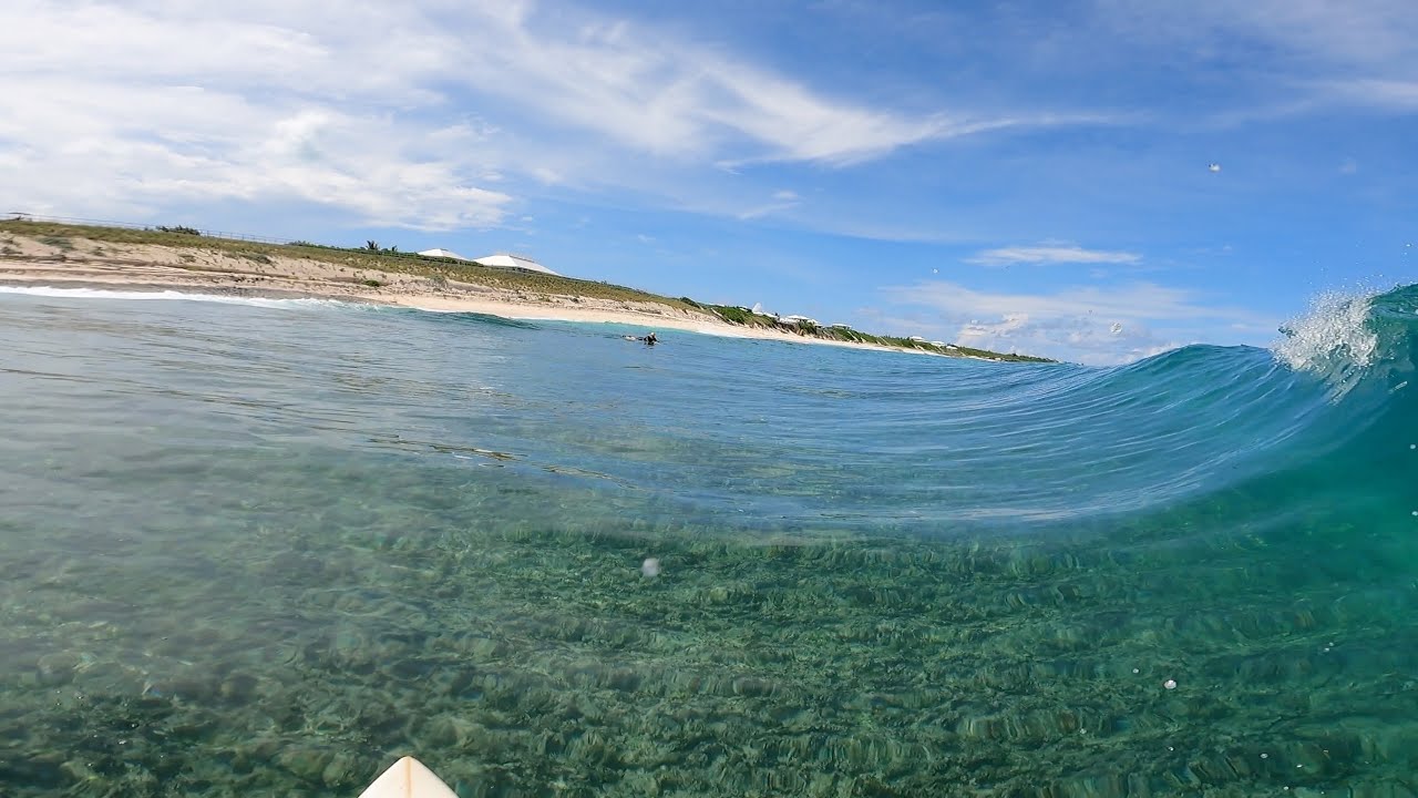 POV - Surfing Right Hand Point Break Over Sharp Reef - YouTube