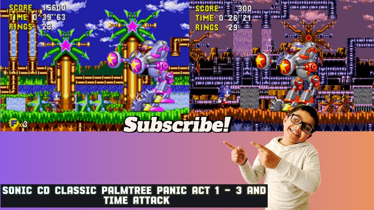 Sonic CD Classic Palmtree Panic Act 1 - 3 and Time Attack | #gaming # ...