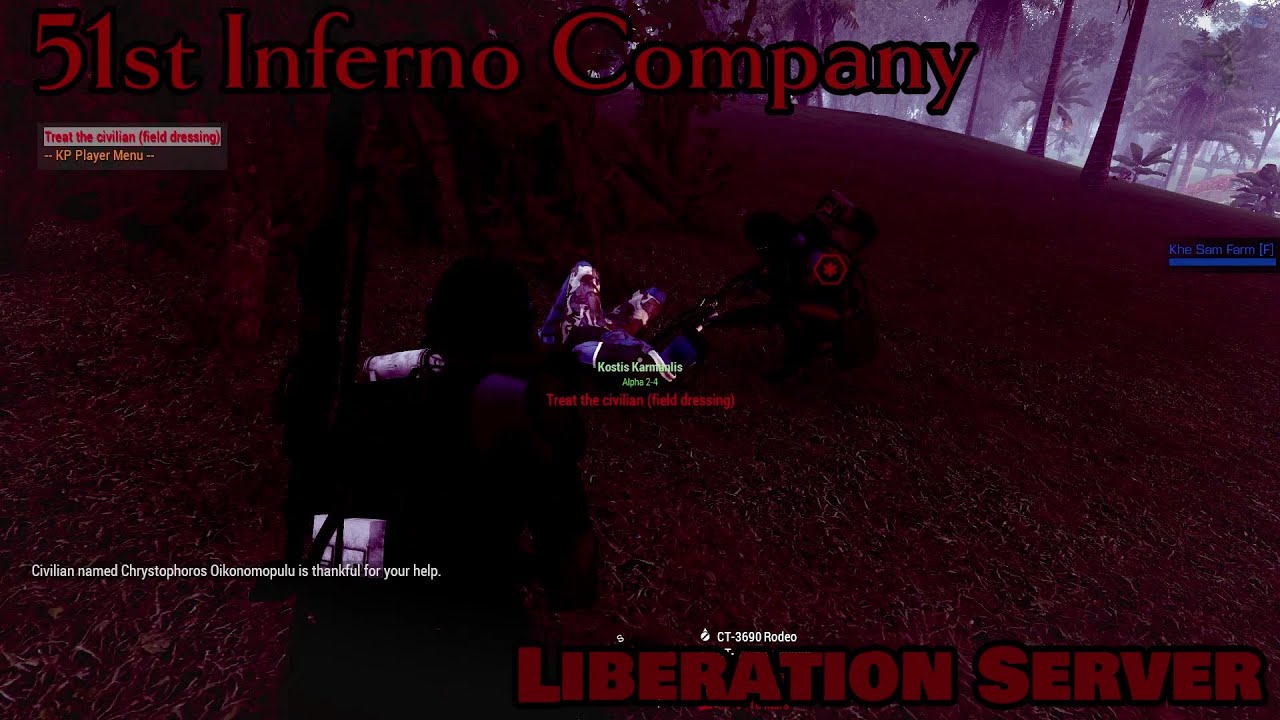 51st Inferno company Arma 3 Liberation server Helping the locals - YouTube