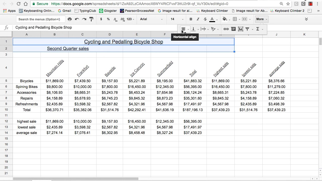 Horizontal and Vertical Alignment - YouTube