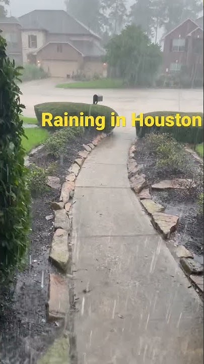 Raining in Houston Texas - YouTube