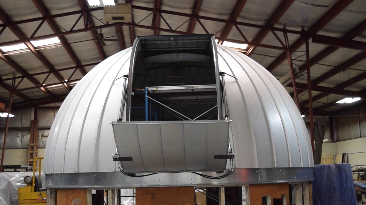 Ash-Dome 22'6 diameter MEBH observatory testing - YouTube