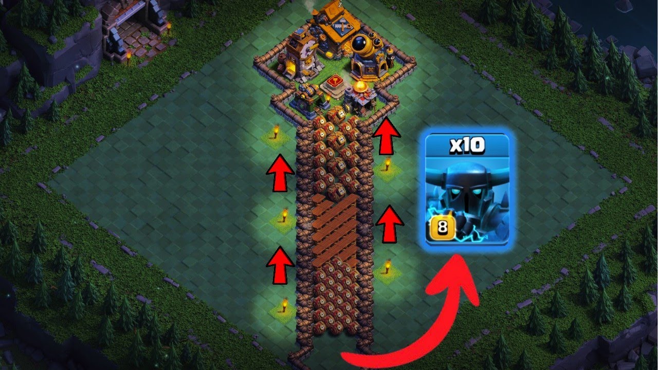 🔨 Builder Base Formation | Builder Base Defense Formation VS All Ground ...