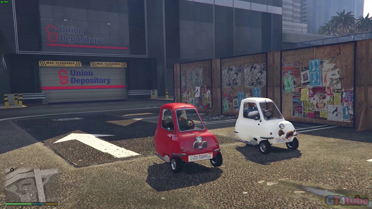 GTA V MODS Peel P50 Franklin and Lamar Ride - Traffic Rage Mod! - YouTube