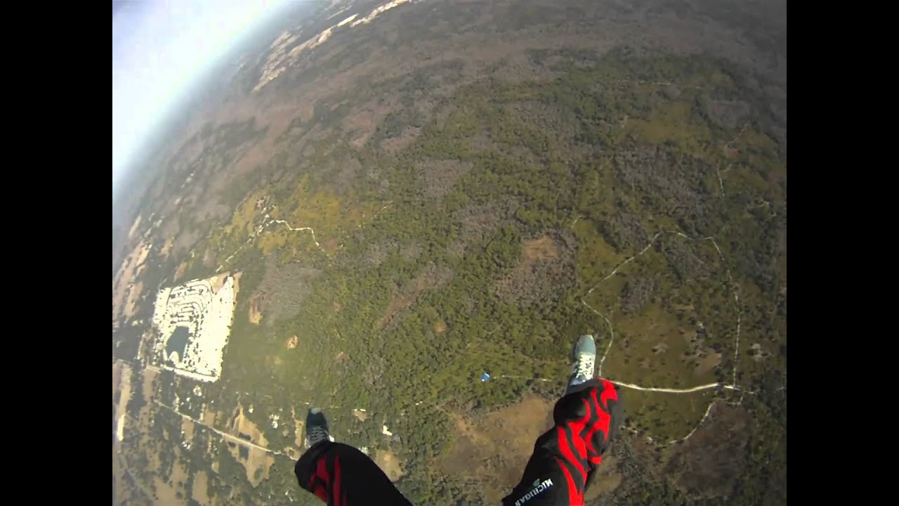 GoPro Hero HD Skydive - Parachute Line Over Malfunction #1 - YouTube