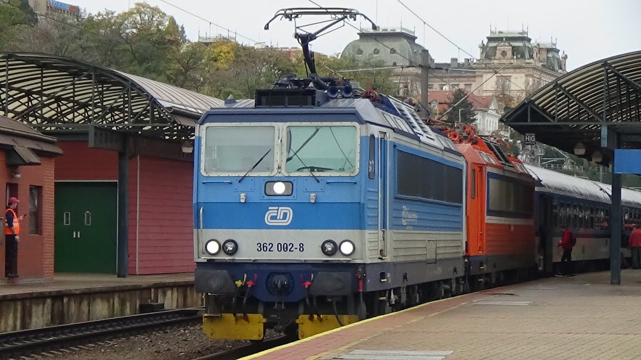 Vlaky - Praha hlavní nádraží 24.10.2022 - YouTube