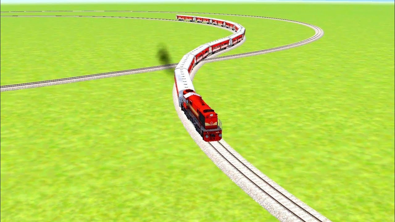 FLY TRAIN CROSSING ON BUMPY RAIL ROAD AND ADIMOND RAIL ROAD #tranding ...