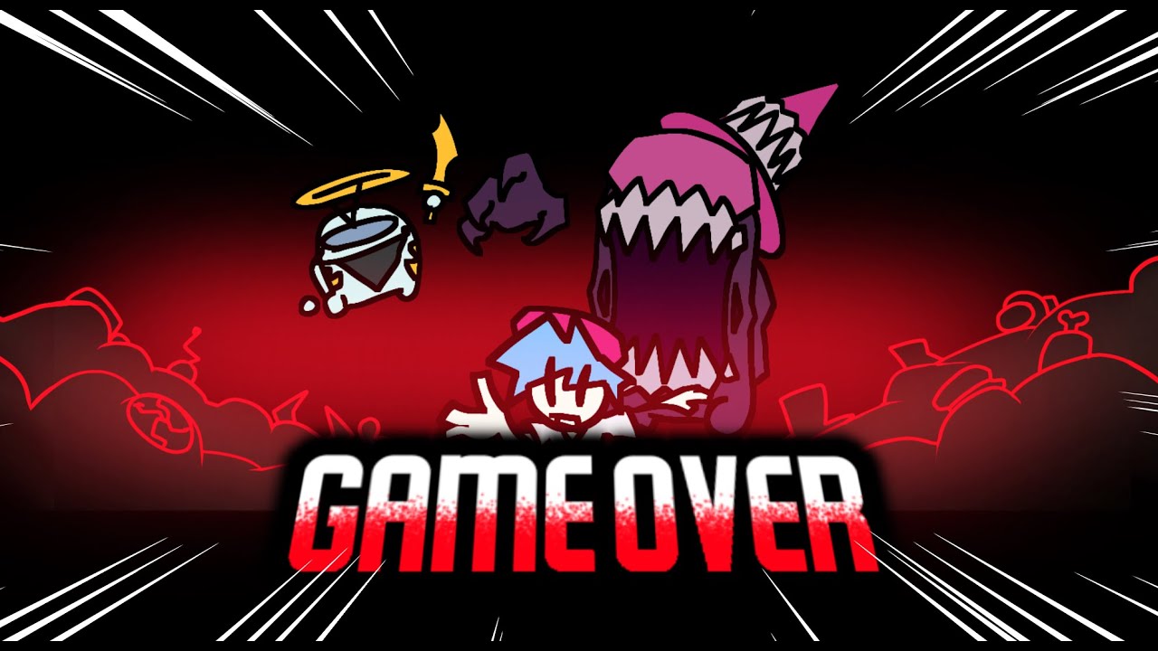 [FNF] GAME OVER, BUT Black and White Impostor sing it - YouTube