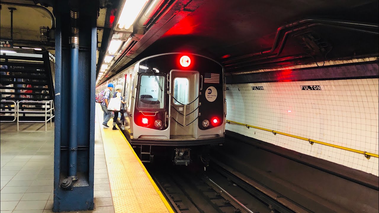 HD60fps | IND 8 Avenue Line | Two R179 C trains at Fulton street - YouTube