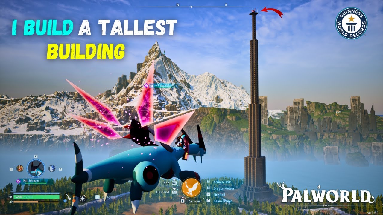 I BUILD A WORLD RECORD IN PALWORLD | I BUILD THE TALLEST BUILDING IN ...