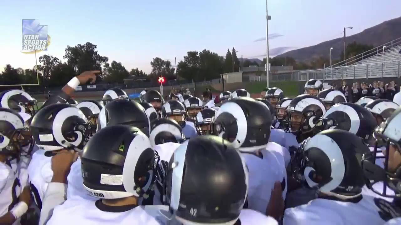 Utah High School Football: Highland Rams pregame pump up chant. - YouTube
