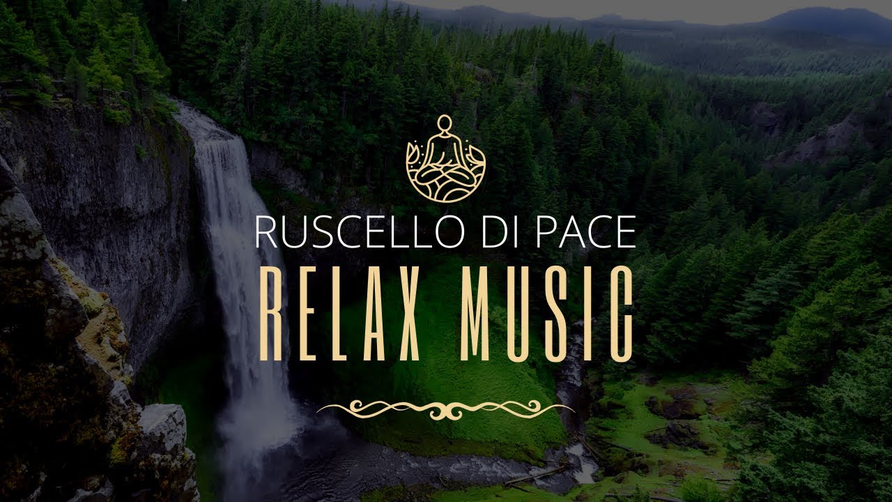 Ruscello di pace, suono di ruscello accompagnato da melodia rilassante ...