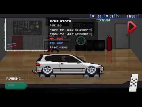 PIXEL CAR RACER- 2000+ HP HONDA EG - YouTube