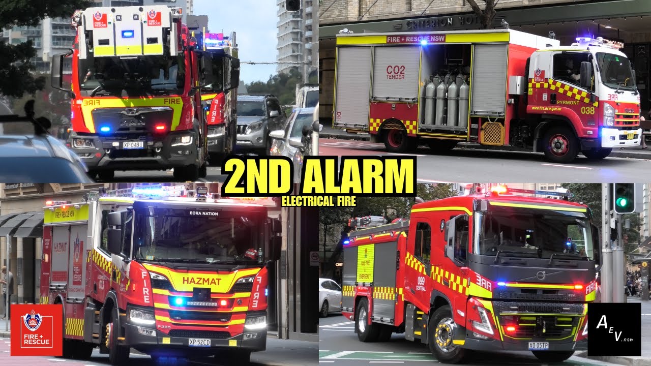 ⁴ᴷ FIRE + RESCUE NSW - L4 CP4 STP65 CO2 HP13 P99A DCC Responding 🚨 ...