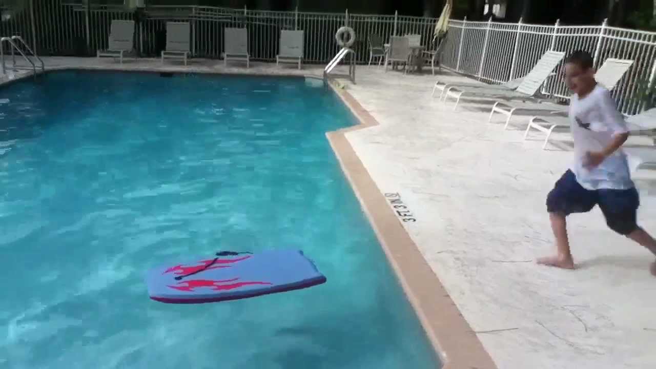 Surfing in pool FAIL!!! - YouTube